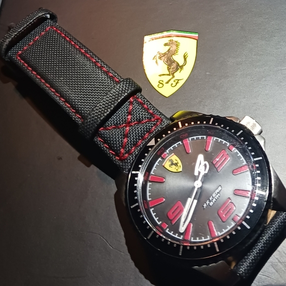 Ferrari | Accessories | Ferrari Mens Scuderia Xx Kers Black Leather ...